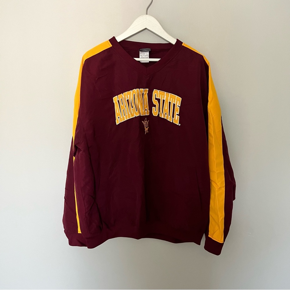 Vintage Arizona State Maroon And Yellow Sweatshirt - Gem